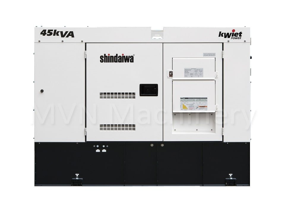 45 kVA generator Shindaiwa DGK45F 1/3-phase noise level of 66dBA